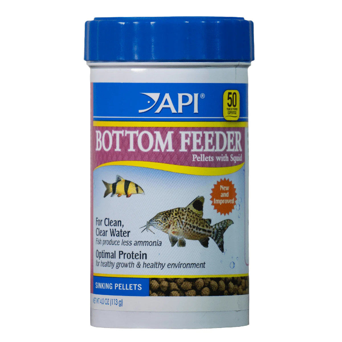 API Bottom Feeder Pellets with Squid – Modern Aquatic Design Aquariums